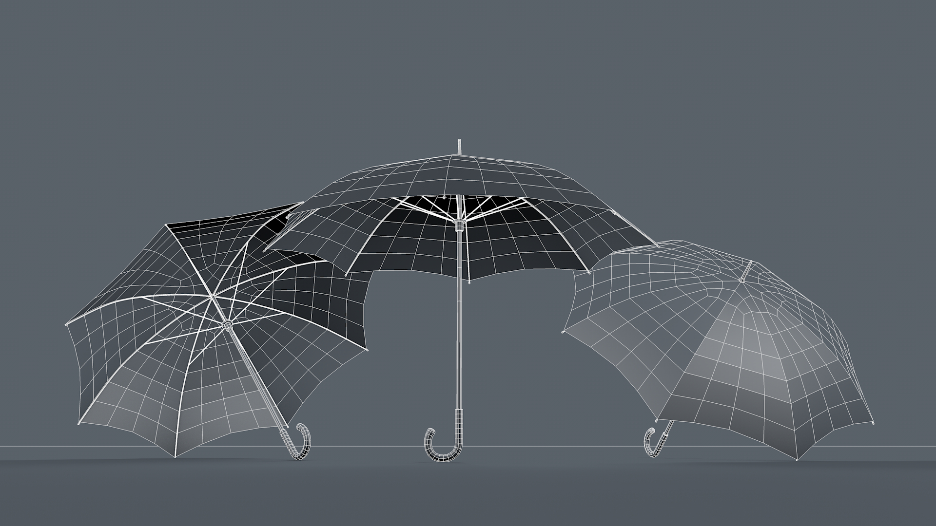 umbrellas 3d model