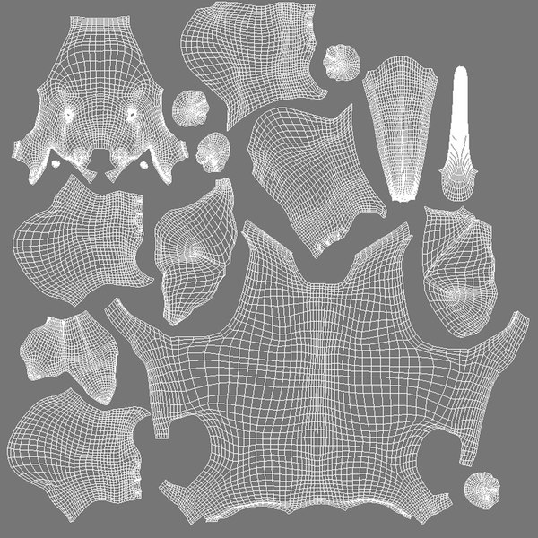 basemesh elephant uvs 3d obj