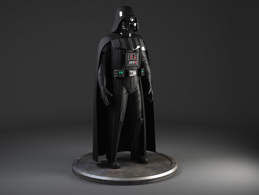 star wars rigged 3d model
