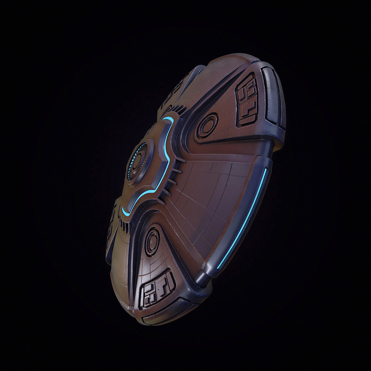 sci-fi ufo 3d model