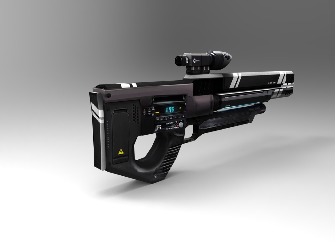 3d model modern gun