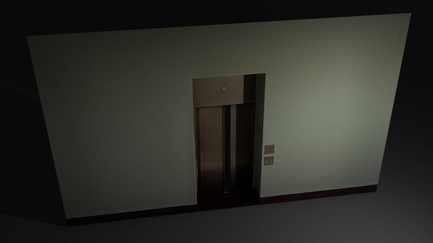 lift door asset 3d obj
