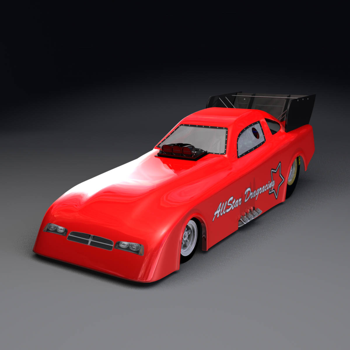 3d model funny car
