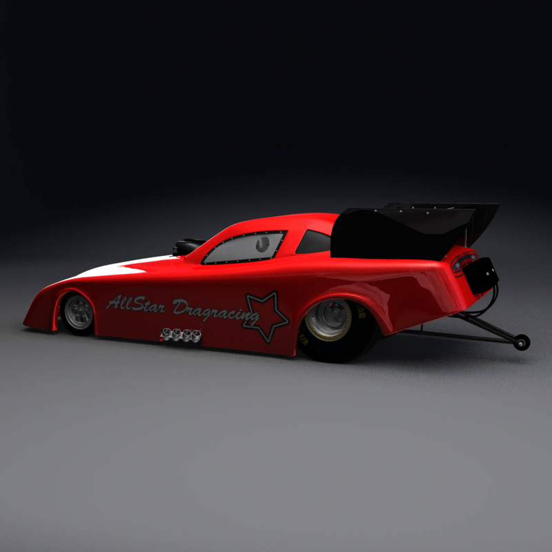 3d model funny car