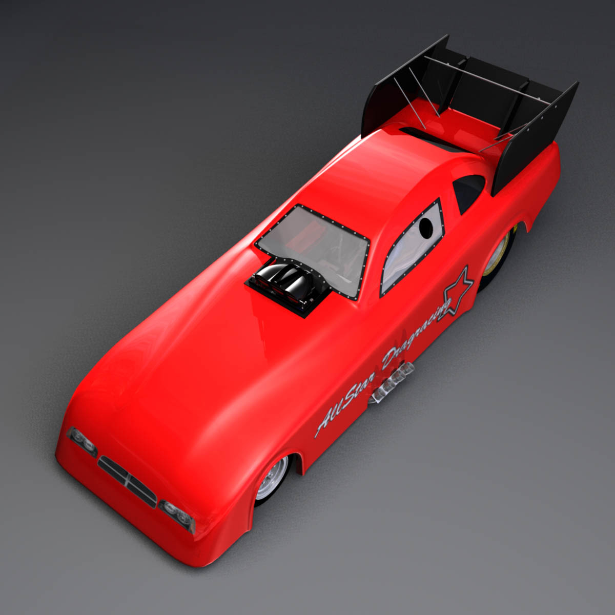 3d model funny car