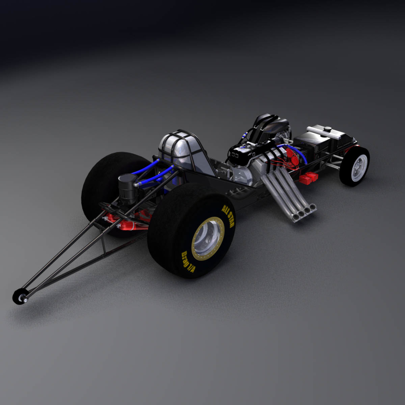 3d model funny car