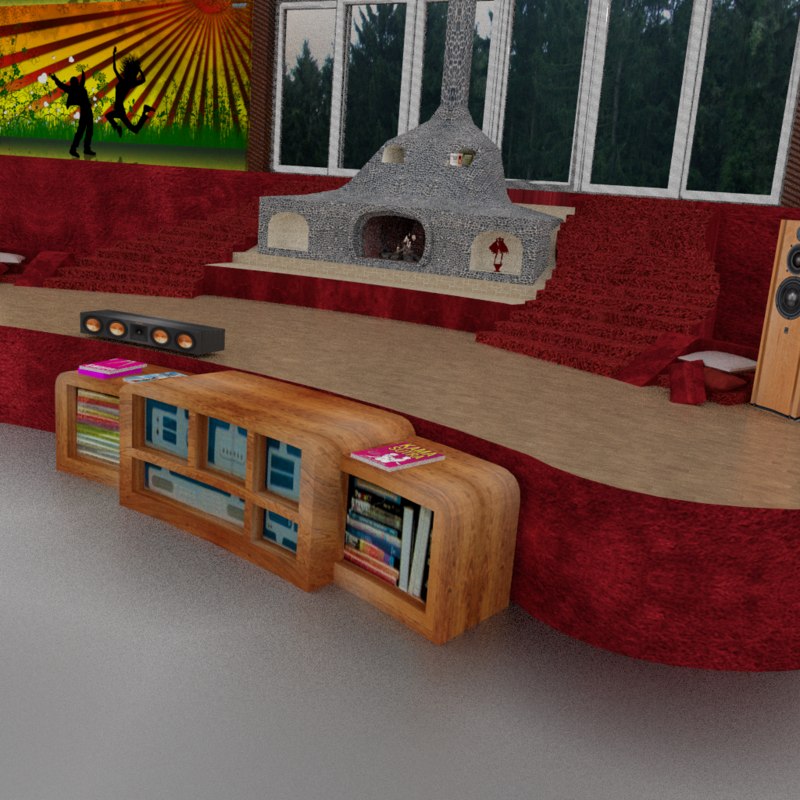 3d stage props model