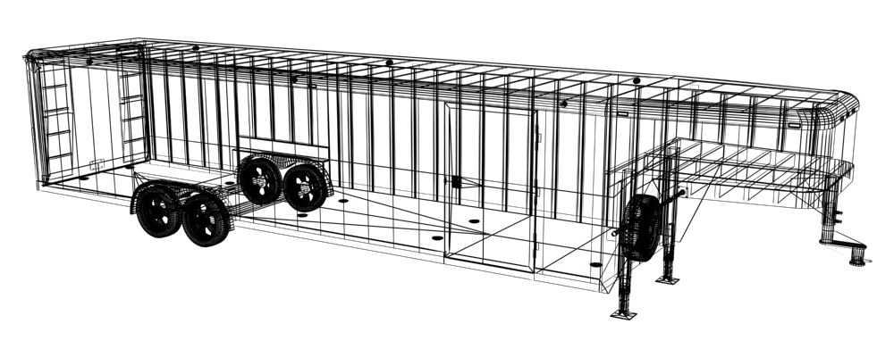 3d gooseneck trailer