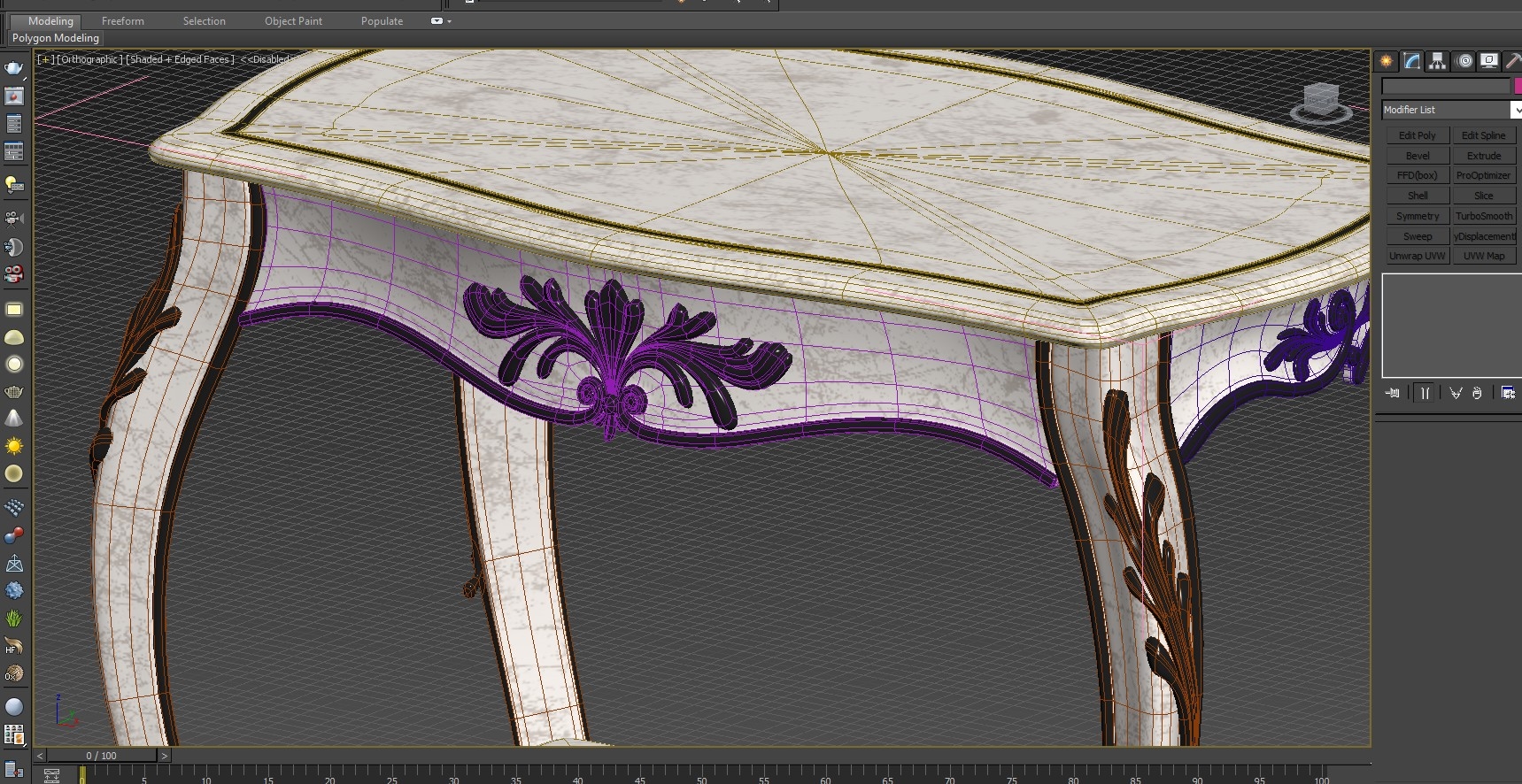 3d bedside table drawer model