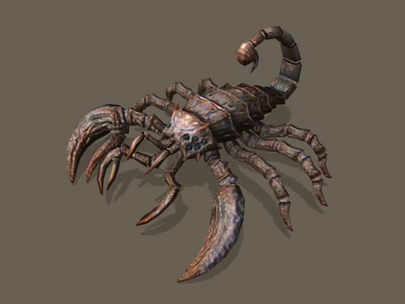 3d model mutant scorpion