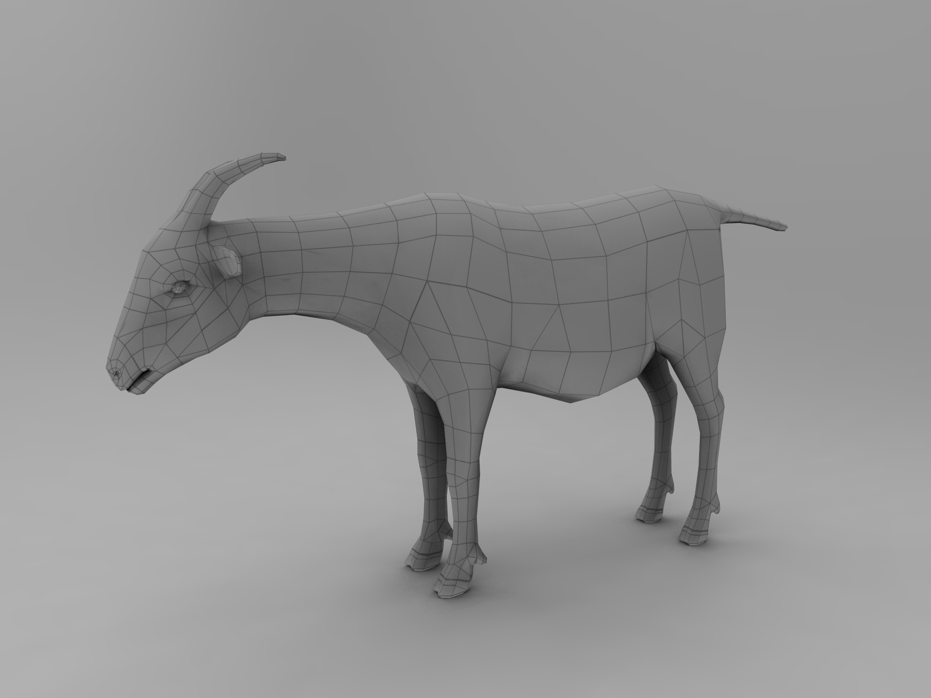 3d goat model