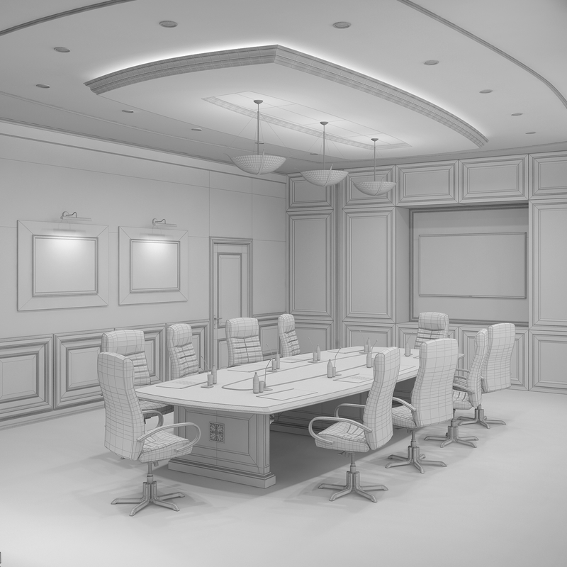 conference room 3d model