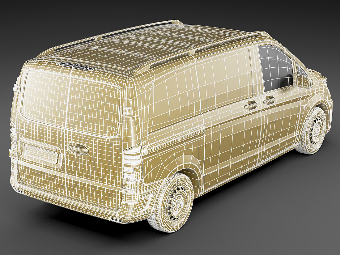 3d mercedes vito 2016 model
