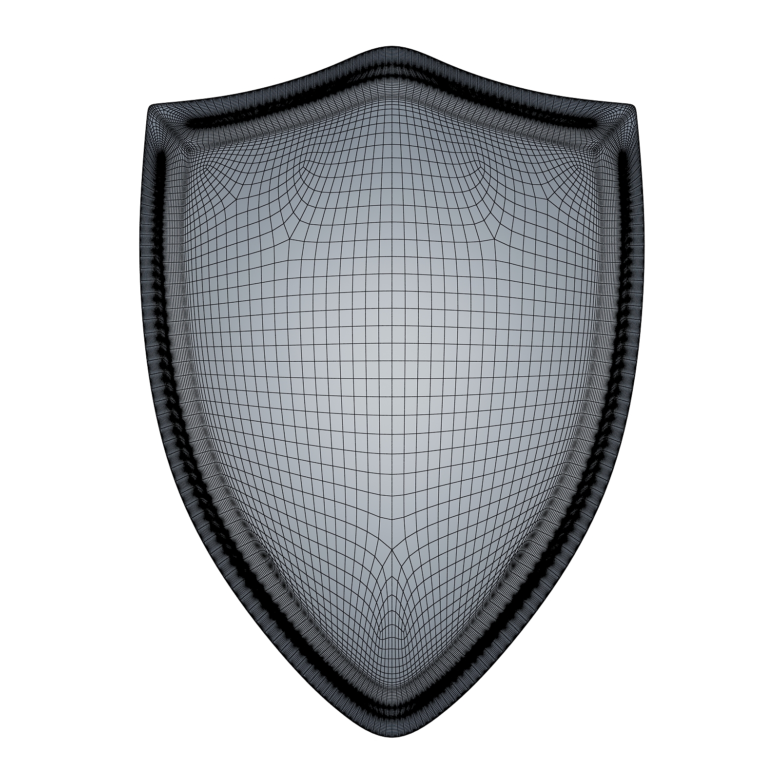 shield icon 3d max