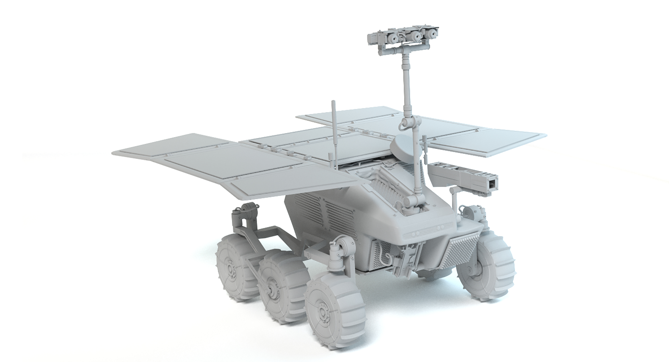 mars rover 3d model