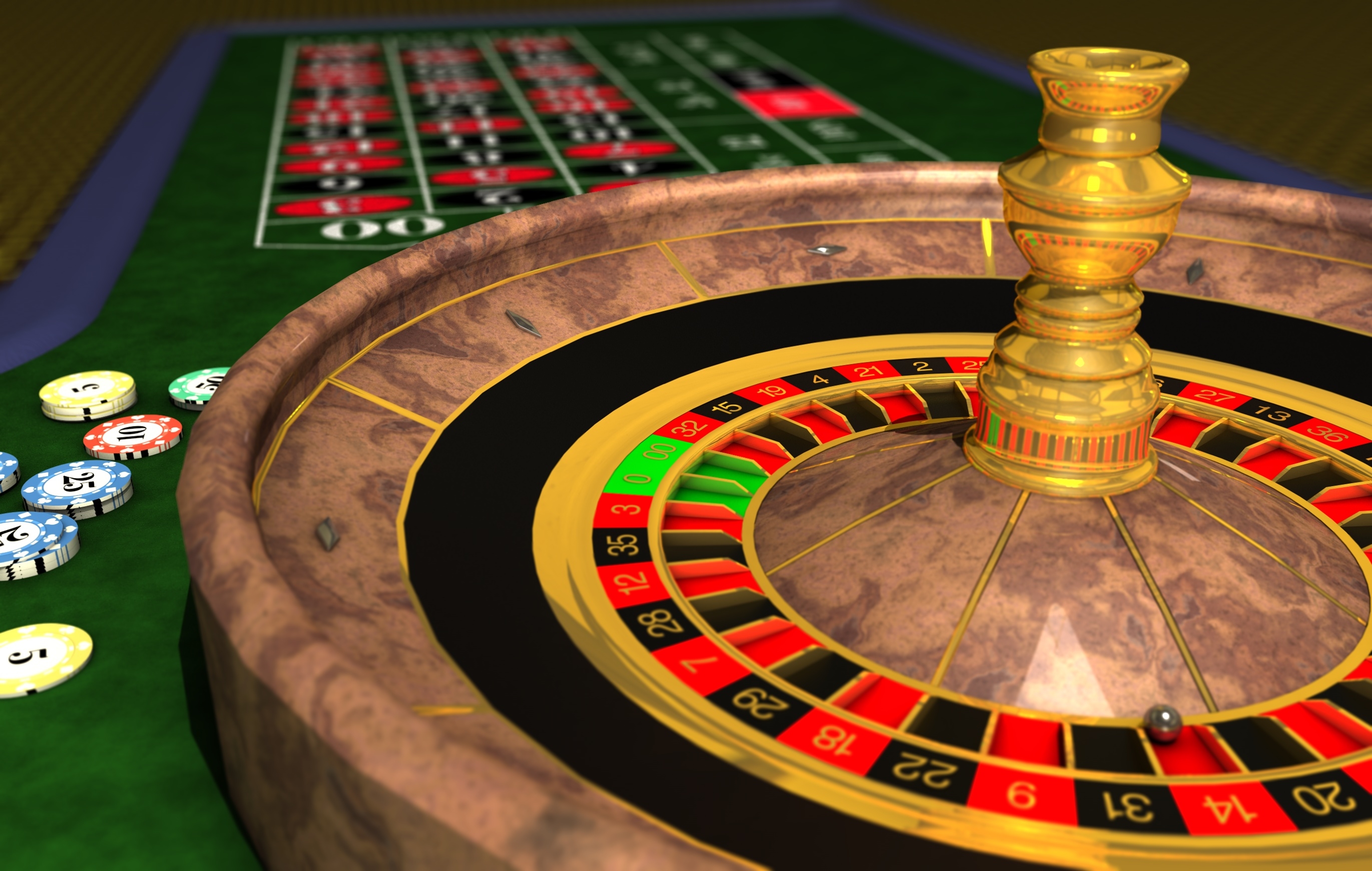 3d roulette table wheel