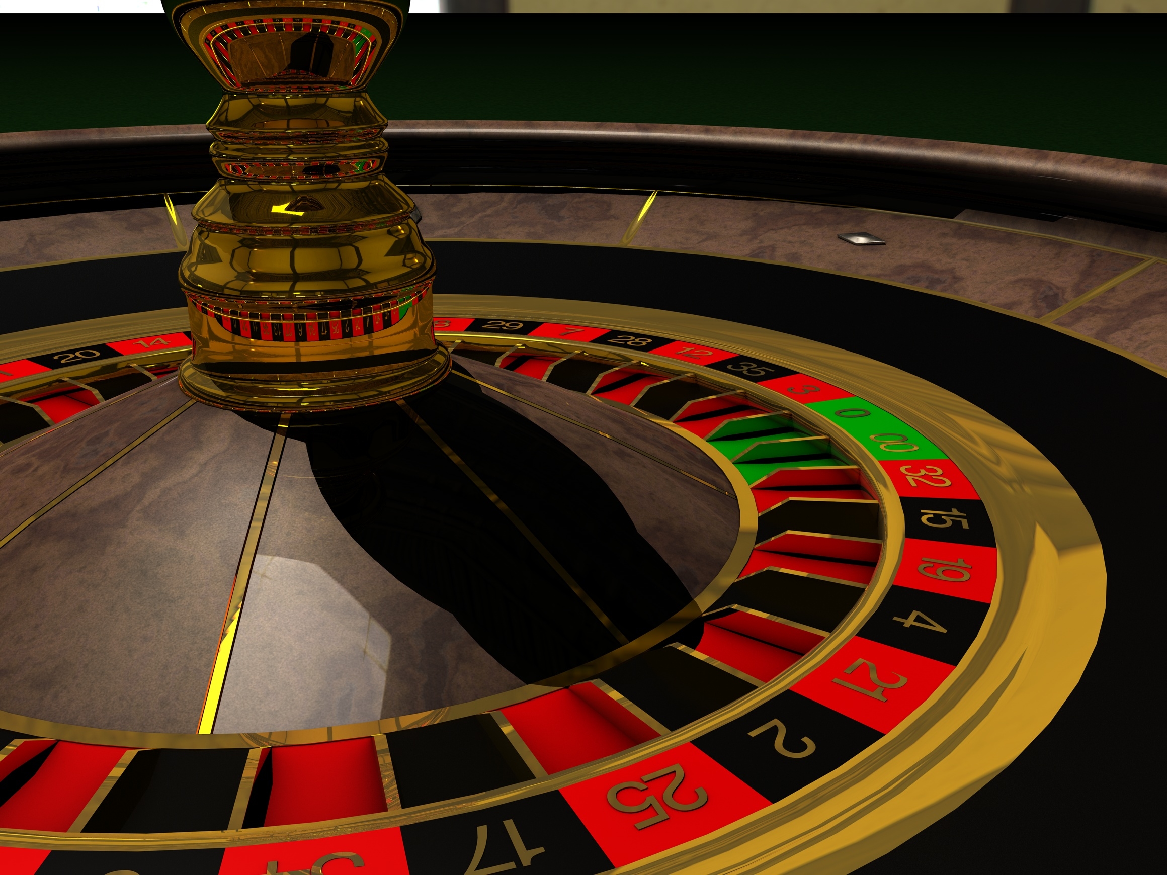 3d roulette table wheel