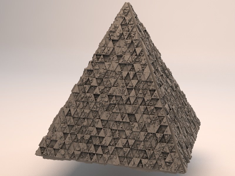 Science-Fiction-Formen - Die Pyramide 3D-Modell - TurboSquid 987567