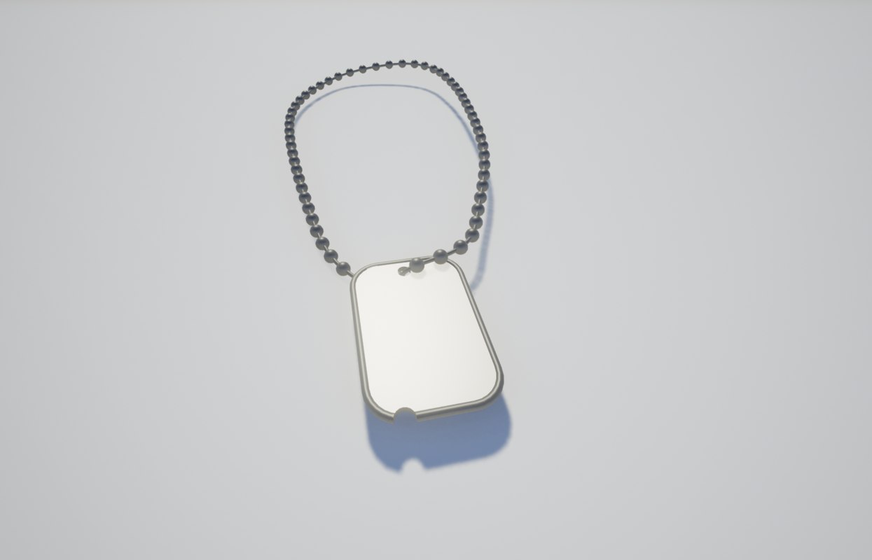 3d dog-tag dog tag