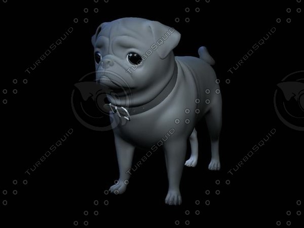 Pug 3D Models for Download | TurboSquid