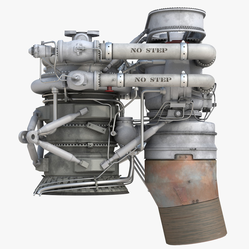 rocket engine 3d model