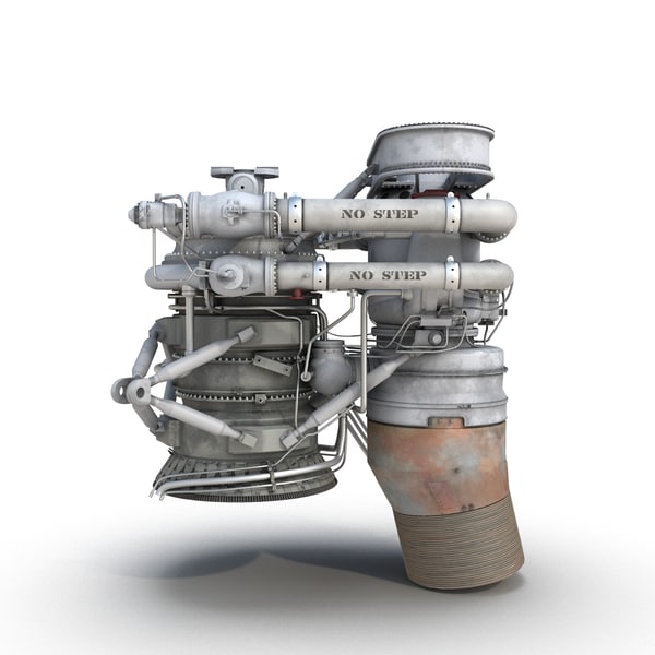 rocket engine 3d model