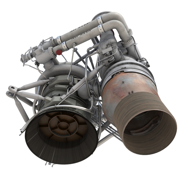 rocket engine 3d model