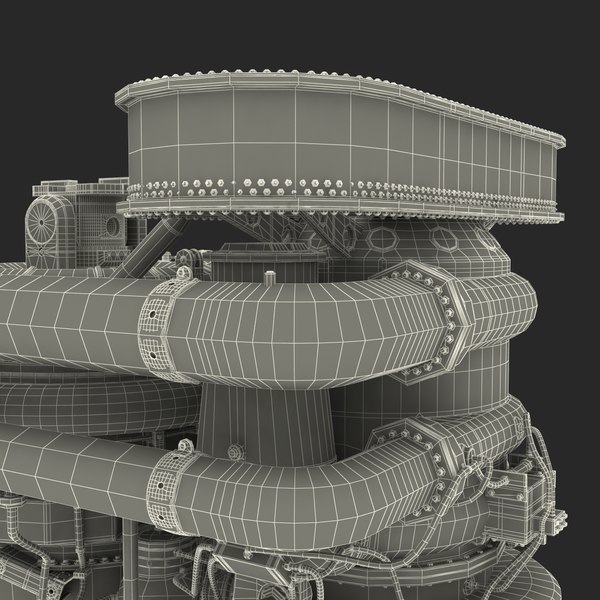 rocket engine 3d model