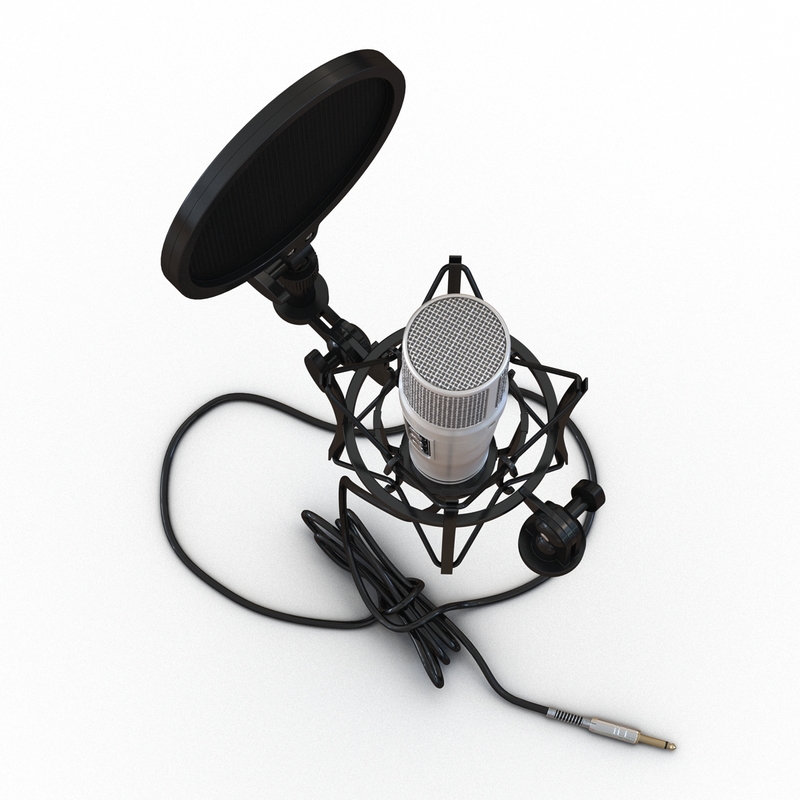 3d studio microphone