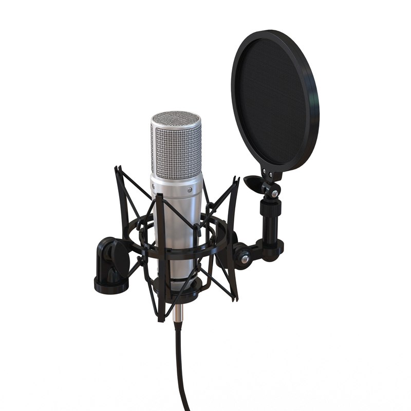 3d studio microphone