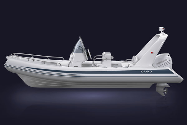 inflatable boat grand silver 3d max