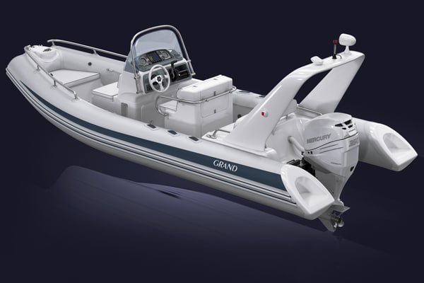 inflatable boat grand silver 3d max
