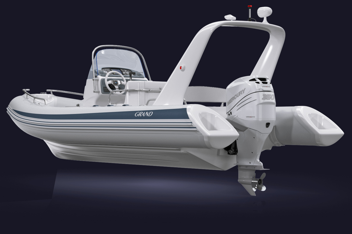 inflatable boat grand silver 3d max