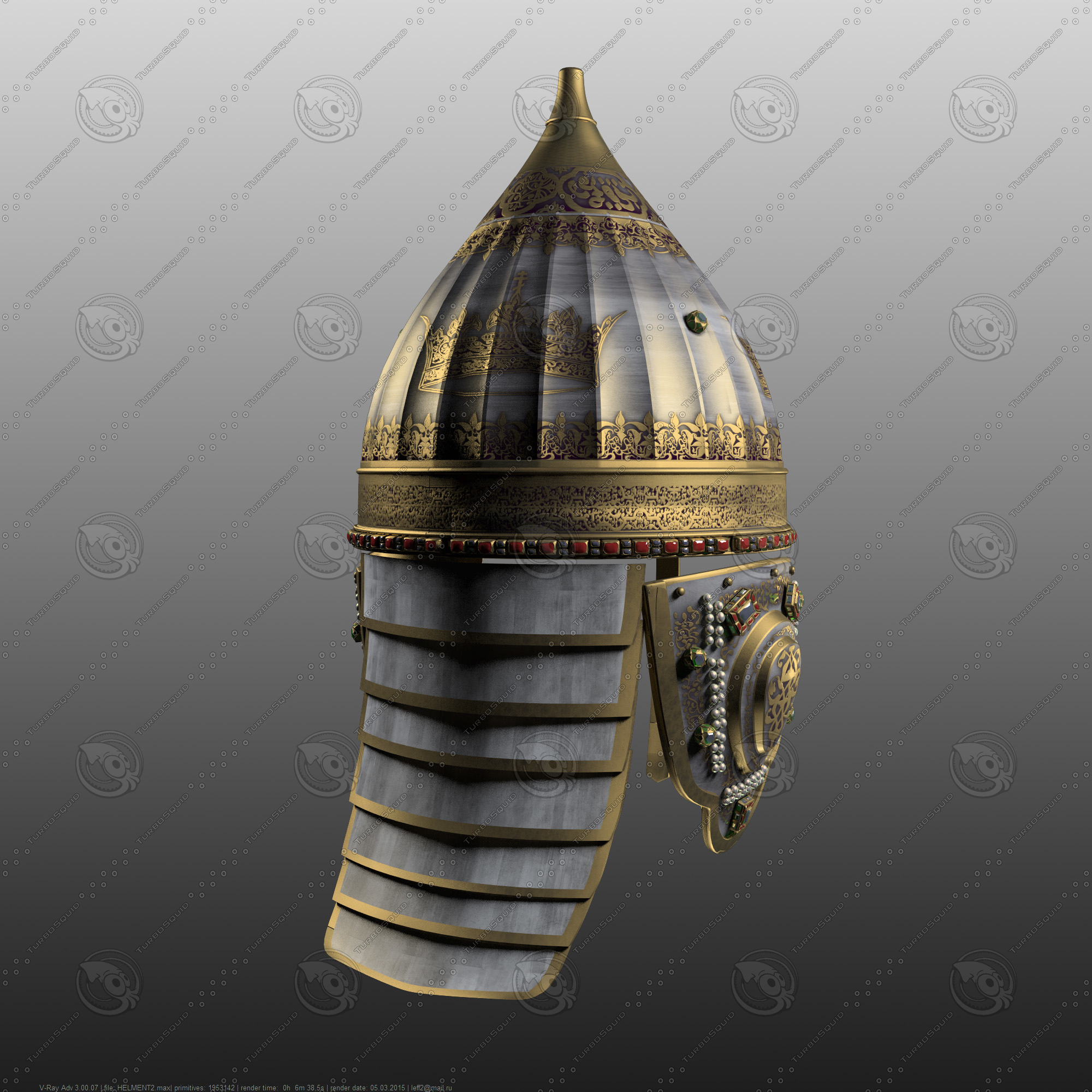 3d model alexander nevsky helmet