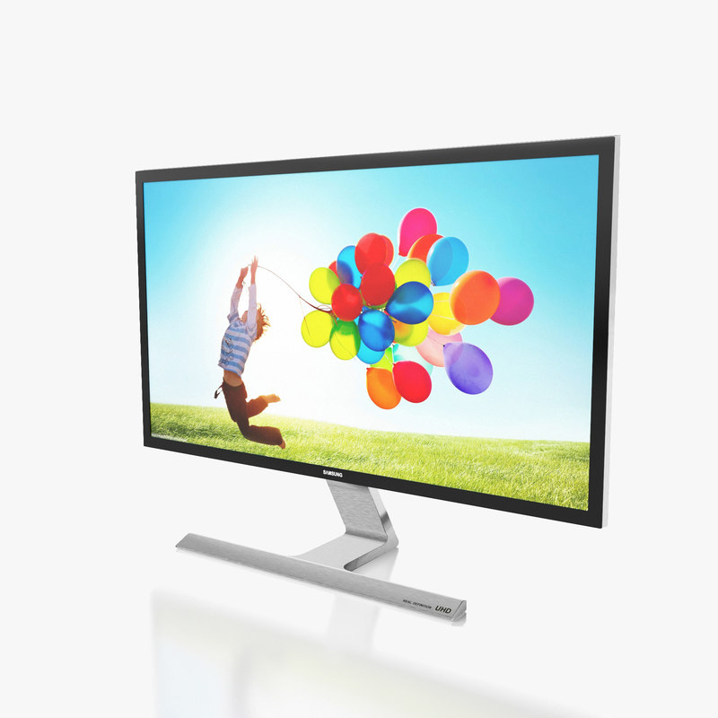 3d model monitor samsung u28d590d