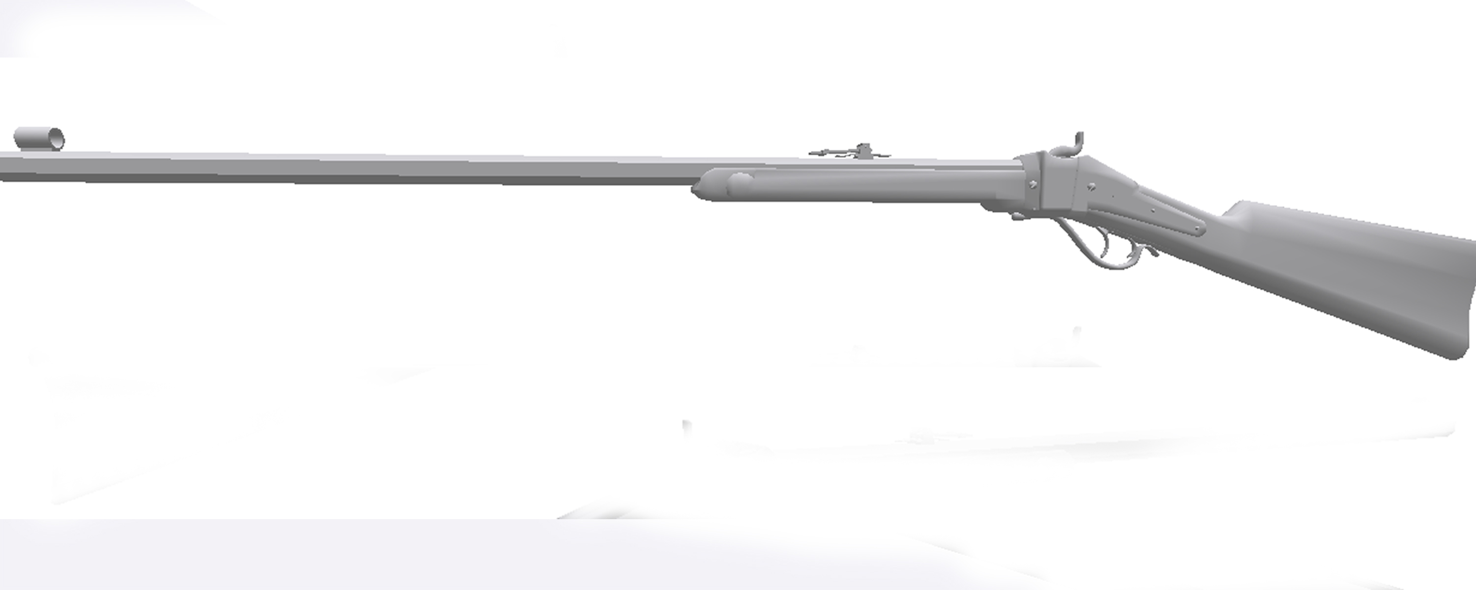 3d model of sharps rifle