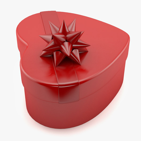 3d box heart shape model