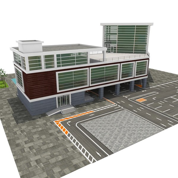 3d hospital building