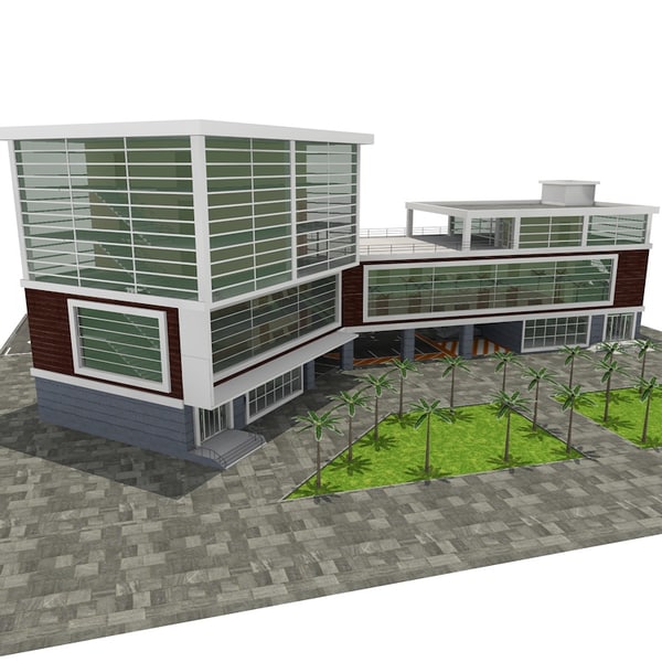 3d hospital building