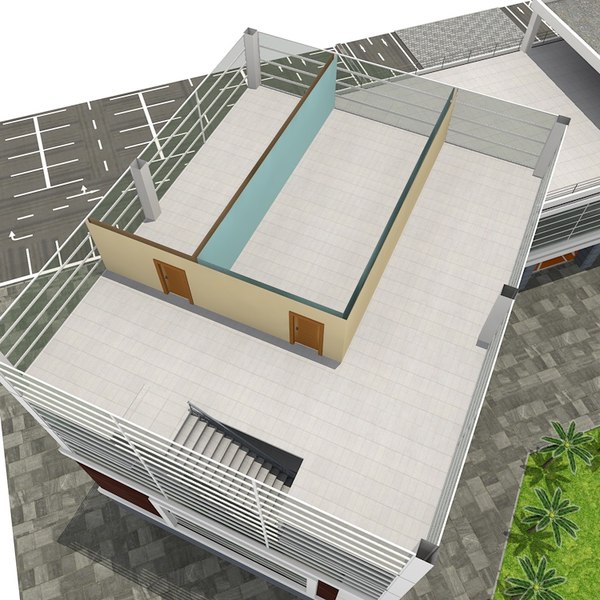 3d hospital building