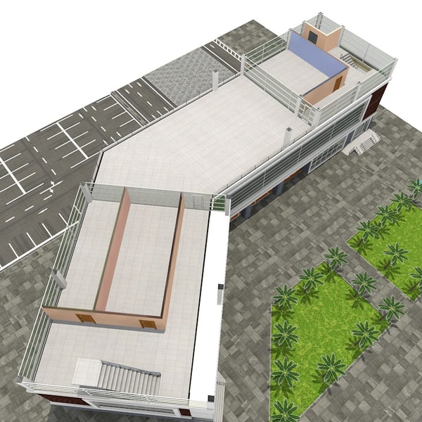 3d hospital building