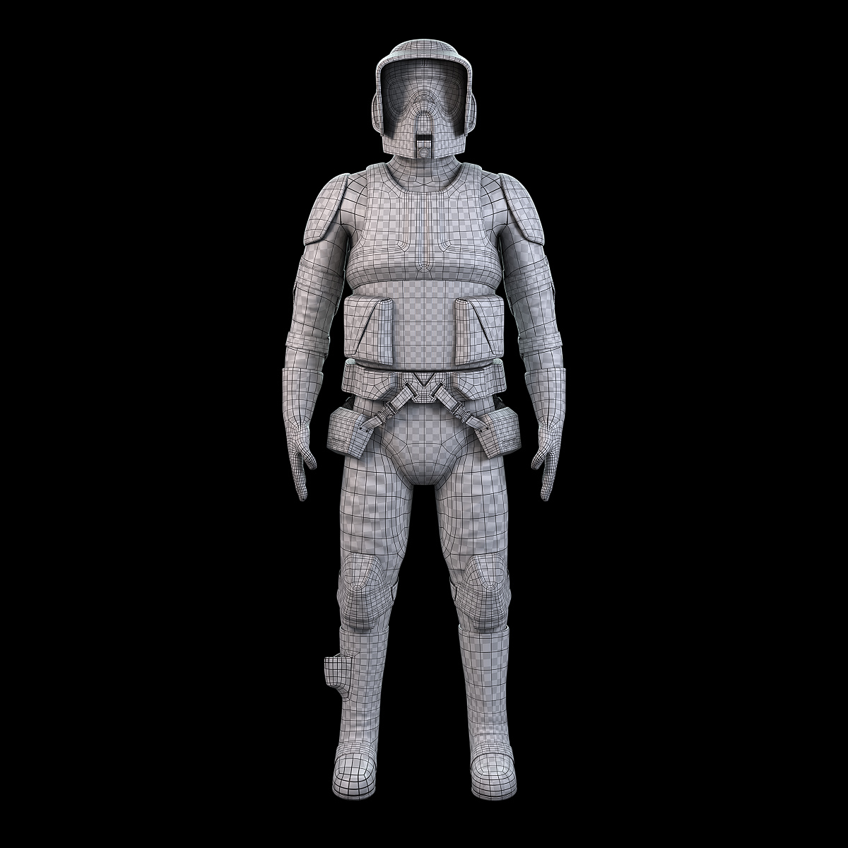 scout trooper 3d obj