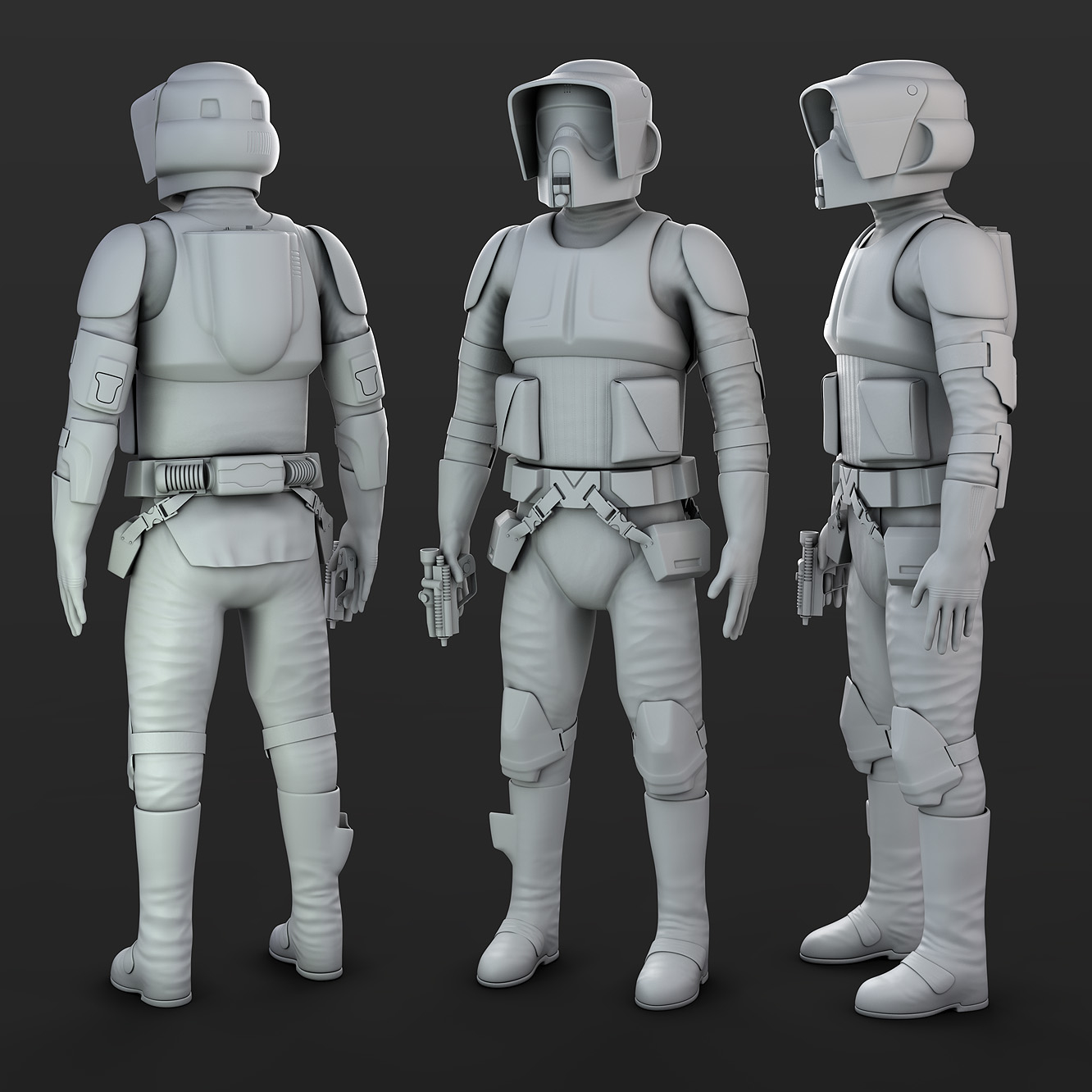 scout trooper 3d obj