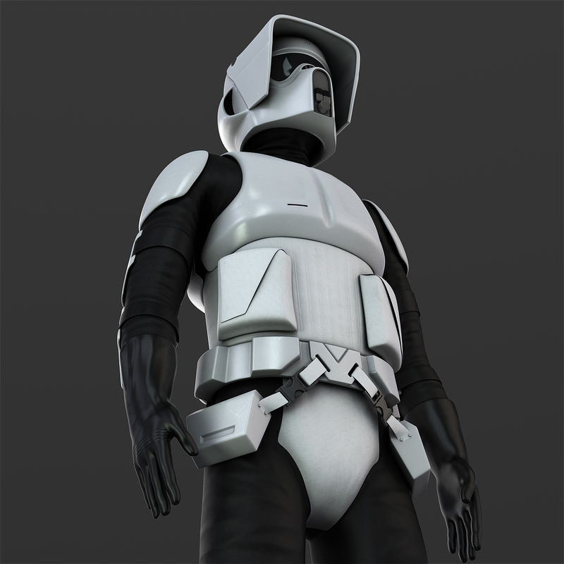 scout trooper 3d obj