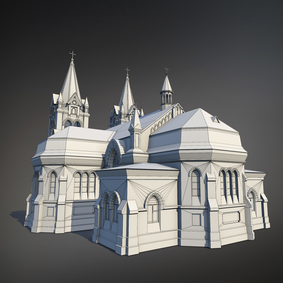 gothic cathedral 3d 3ds