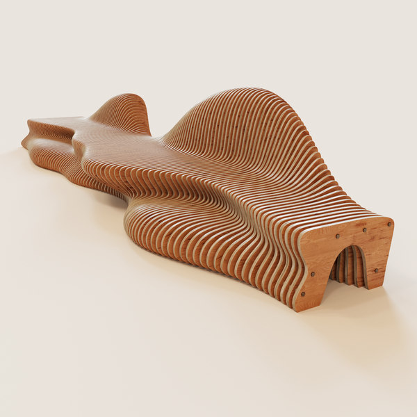 3d model parametric bench drawings