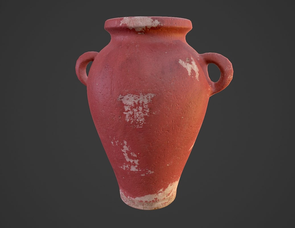 3d model pot greek ancient