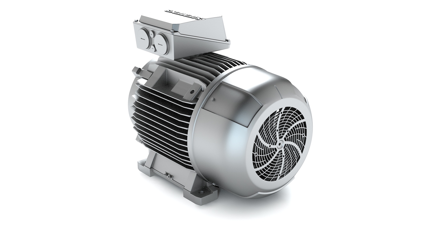 siemens electric motor 3d model