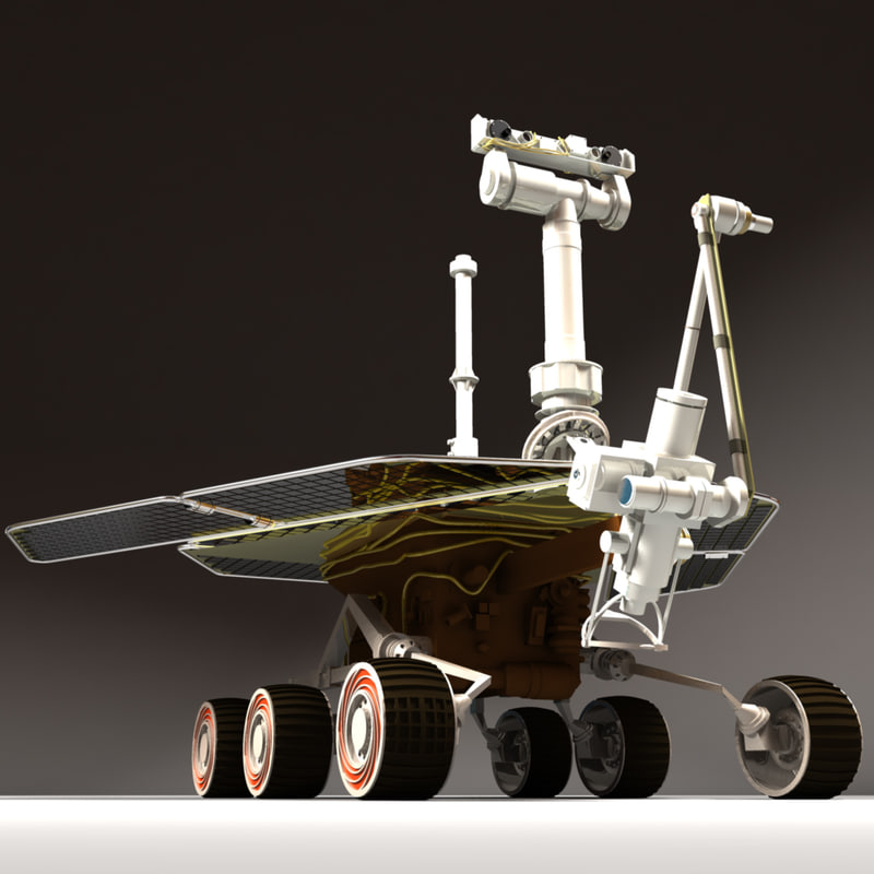 mars rover 3d model