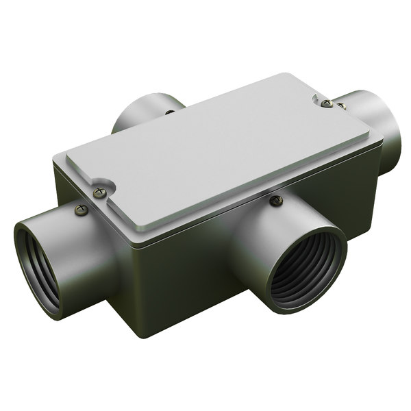 3d small electrical junction box model